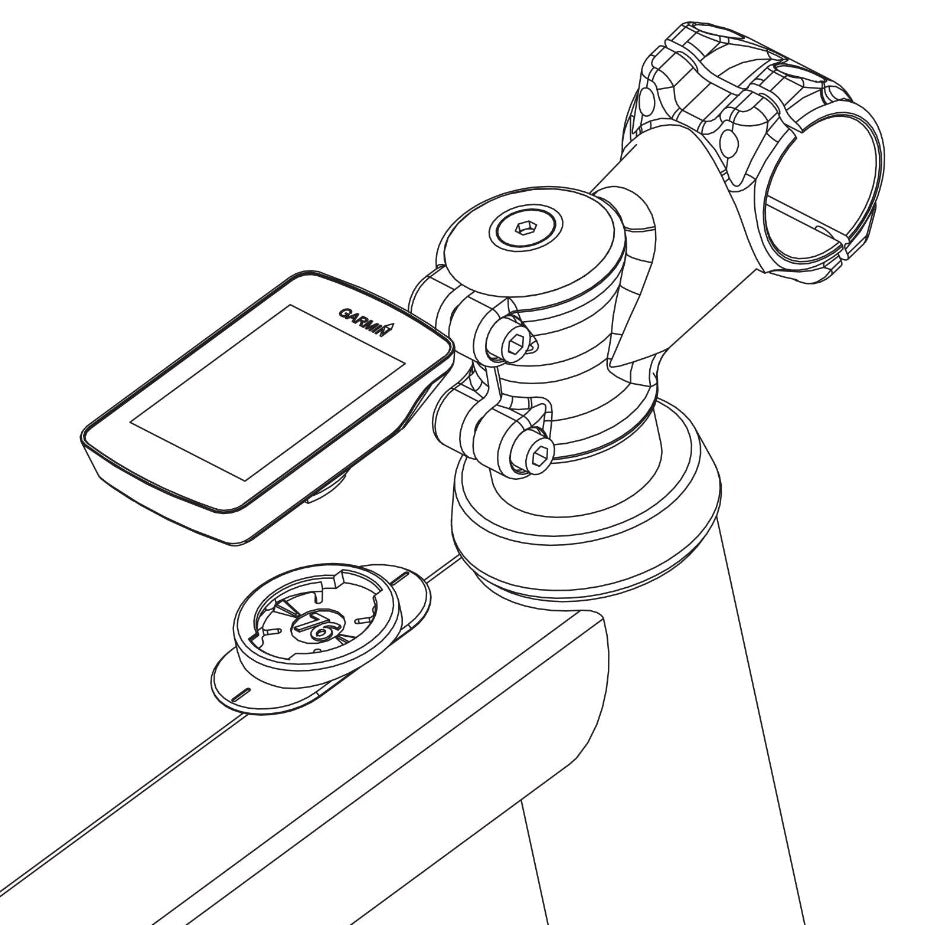 Enduro MTB top tube computer mount – 76 Projects